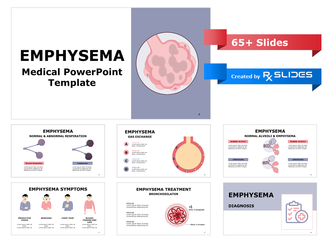Download Emphysema PowerPoint Template| RxSlides